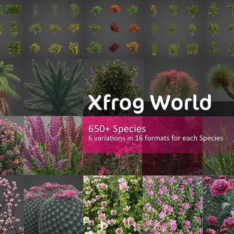 xFrog World - 3D Plant Model Collections | Trinity3D