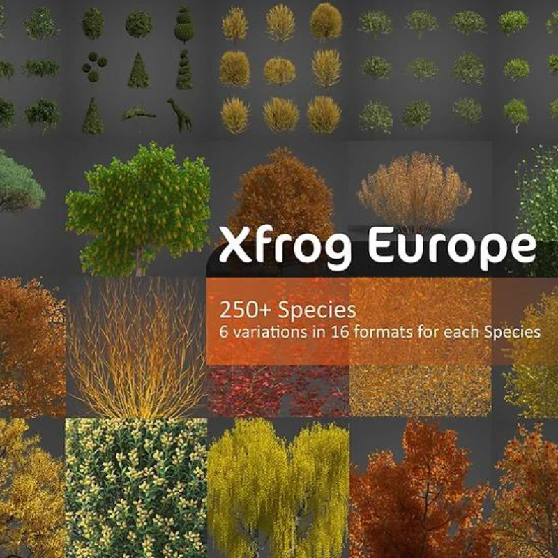 xFrog Europe - 3D Plant, Tree and Fauna Models | Trinity3D